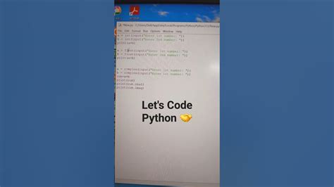 Lets Solve Python Problems Together 😉 Collegelife Coding Python Pythonprogramming Jaipur