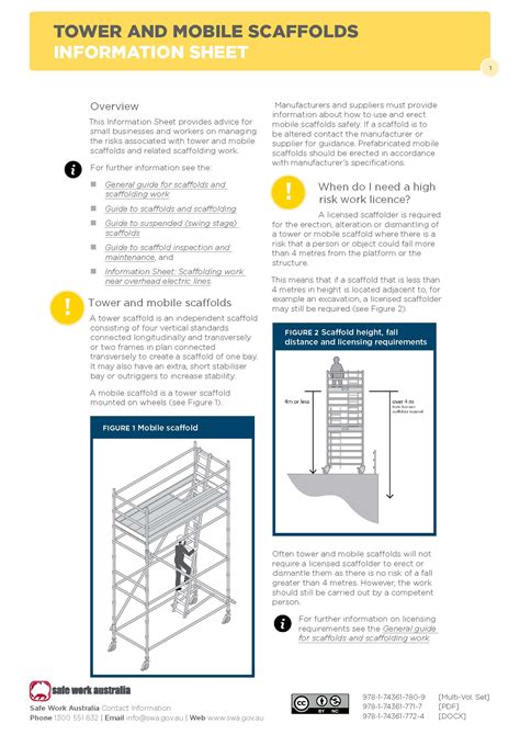 Information Sheets Synergy Access And Scaffolds