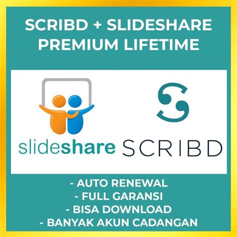 Slideshare Scribd Lifetime Premium Account Lazada Ph