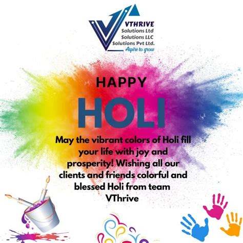 vthrive solutions on linkedin happyholi