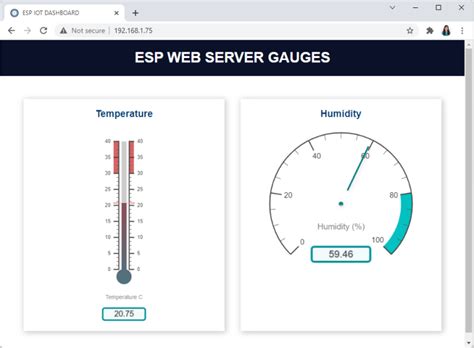 Esp8266 Web Server Display Sensor Readings In Gauges Random Nerd Tutorials