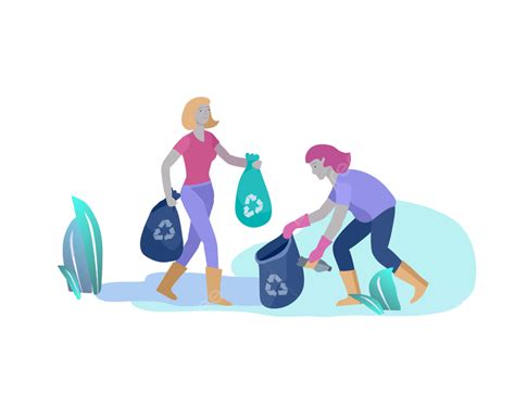 La Gente Recicla La Basura Orgánica En Diferentes Contenedores Para
