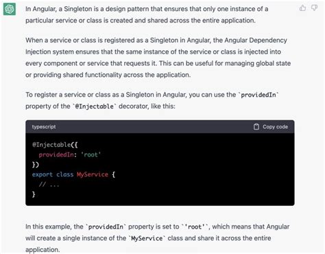imran khan on linkedin chatgpt explaining singleton angular in easy
