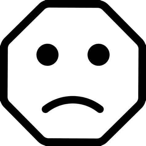 Smiley Sad Icon By Friconix Fi Onluxl Smiley Sad Lineoctagonsmiley