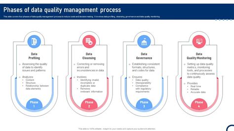 Phases Of Data Quality Management Process Quality Improvement Tactics Strategy SS V PPT Example