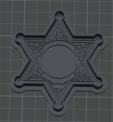 3d File Sheriffs Badge Cookie Cutter And Stamp Stl 📛・3d Printable Model To Download・cults