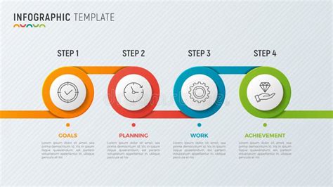 Vector Timeline Chart Infographic Design For Data Visualization Stock Vector Illustration Of