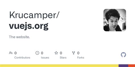 GitHub Krucamper Vuejs Org The Website