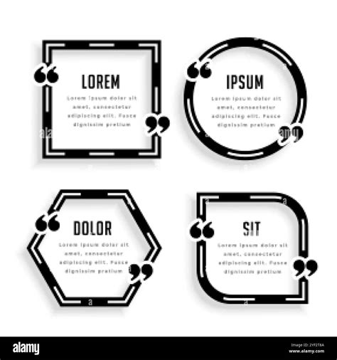 Stylish Geometric Quotation Template Design Stock Vector Image And Art Alamy