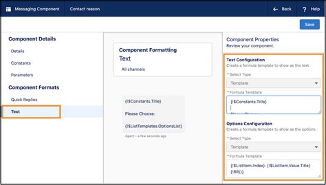 Customizing Messaging Components With Formula Templates