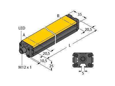 WI40 M18 LIU5 Inductive Sensor With Analog Output Standard Tipteh