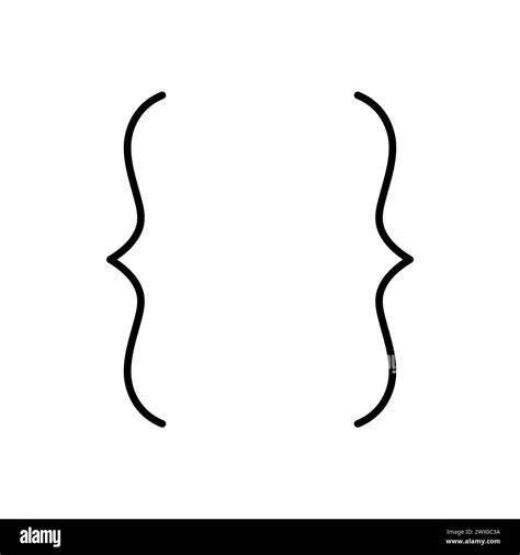 Hand Drawn Flat Icon For Bracket Stock Vector Image And Art Alamy