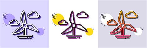 풍차 터빈 라인 아이콘입니다 풍력 에너지 기호 하프톤 도트 패턴 벡터 0명에 대한 스톡 벡터 아트 및 기타 이미지 0명 고급 곡초류 Istock