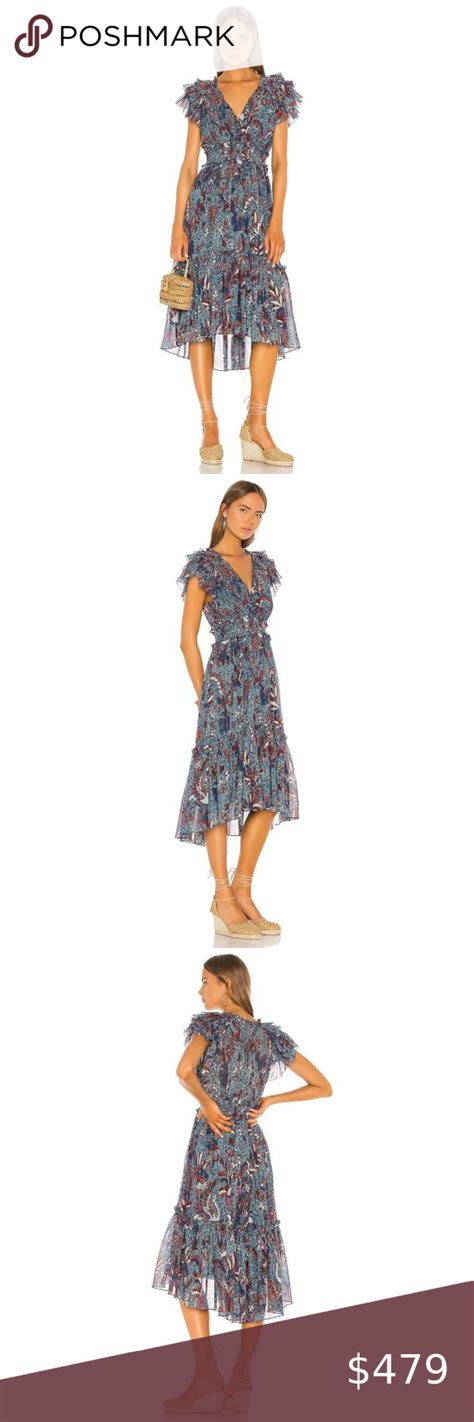 Ulla Johnson Cicely Dress In Azul Ulla Johnson Clothes Design