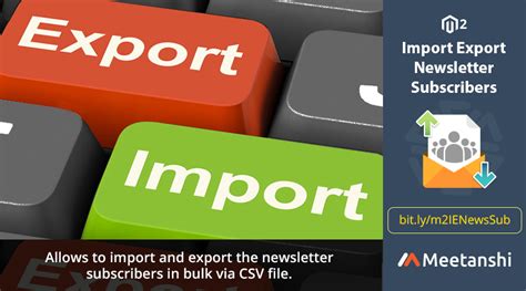 Magento 2 Import Export Newsletter Subscribers