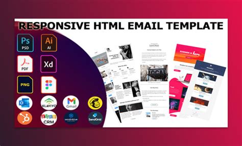 Convert Your Psd Pdf Png Ai Xd And Figma To Html Email Template By Template Boss Fiverr