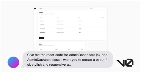 give me the react code for admindashboard jsx and admindashboard css i