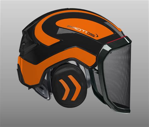 Přilba PROTOS Integral Forest štít F černoneonověoranžová