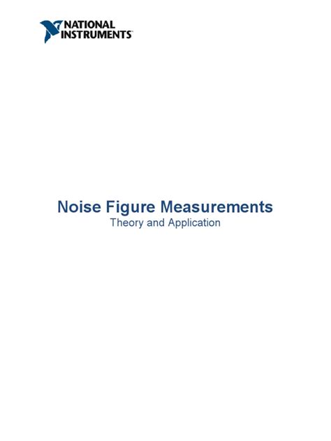 noise figure measurements pdf signal to noise ratio bandwidth