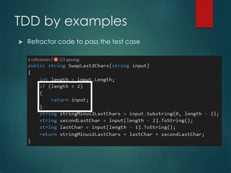 Tdd Test Driven Development Pptx