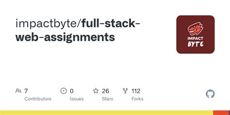 Github Impactbytefull Stack Web Assignments