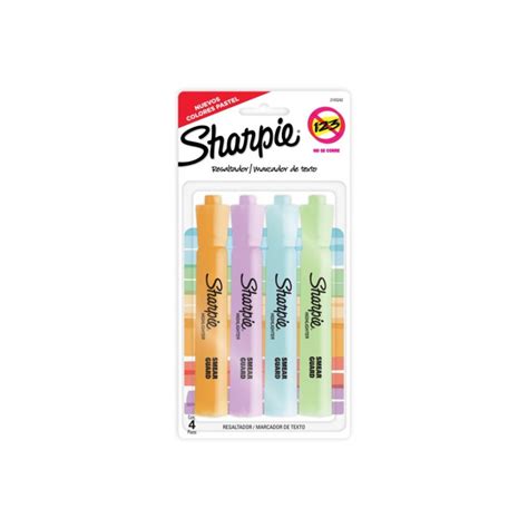Resaltador Sharpie Tank Colores Pasteles X4 Yuner
