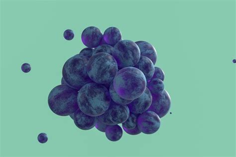 premium photo spheres with the textured surface random distributed 3d