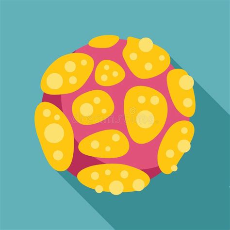 Spherical Bacteria Virus Or Cell Is Multiplying By Division Stock