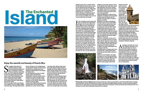Editorial Page Layouts Portfolio