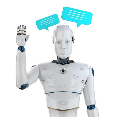 Premium Photo Chatbot Or Assistant Robot Chat With Speech Bubble