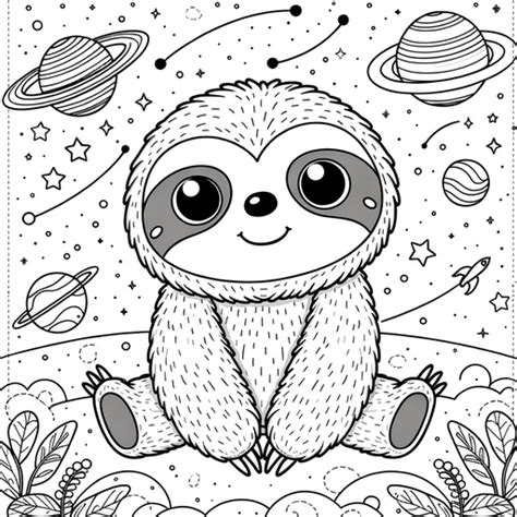 Sloth Coloring Page 178702