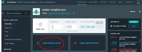 Using The Bluemix Insights For Twitter Service With A Rails App Altoros