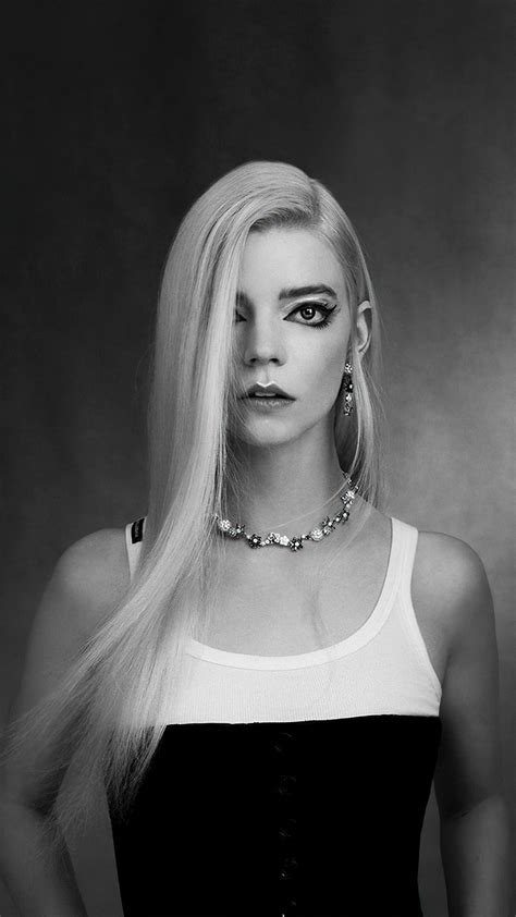 Anya Taylor Joy Monochrome K Ultra HD Mobile Wallpaper