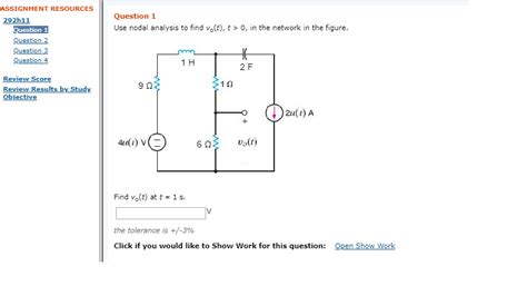 Solved ASSIGNMENT RESOURCES Question Use Nodal Analysis To Chegg