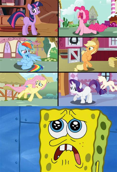 Spongebob Feels Bad For Mane Six By Akra3895 On Deviantart