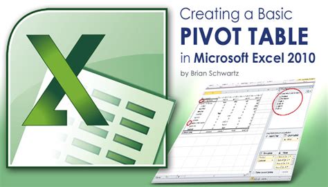 How To Create A Basic Pivot Table In Microsoft Excel 2010