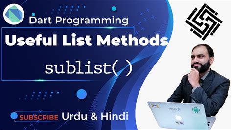 37 Dart Programming Language Sublist Method In Dart Helpful List Methods In Dart Urdu