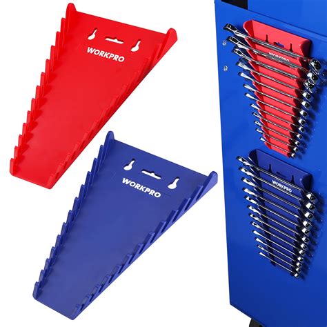 Workpro 2 Pack Magnetic Wrench Organizer 12 Piece Wrench