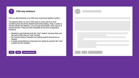 Css Skeleton Concept
