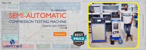 Semi Automatic Touch Panel Compression Testing Machine 2000kn India Mrqrlz 