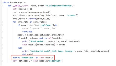 AssertionErrorassert Detection In Self Models Issue Deepinsight Insightface GitHub