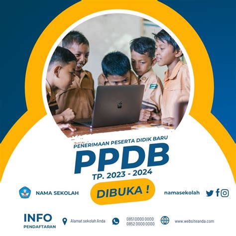 Kumpulan Desain Template Ppdb Terbaru Editable Powerpoint Ppt Banner Ppdb Poster Ppdb