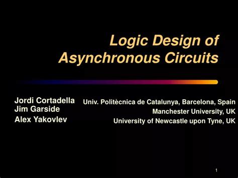 Ppt Logic Design Of Asynchronous Circuits Powerpoint Presentation