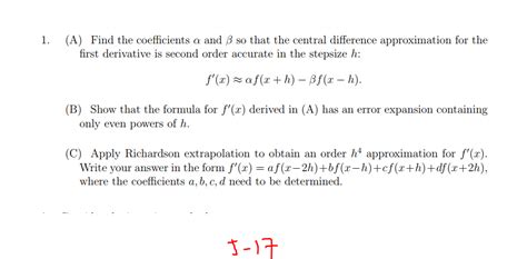 Solved This Is A Numerical Analysis Question Please Give Me Chegg