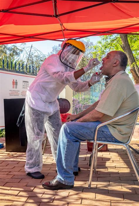 Mobile Lab Covid Testing Stock Image Image Of Mouth 198644177