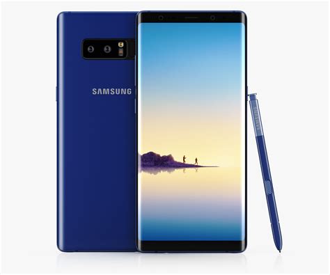 Samsung Galaxy Note 8 Deepsea Blue 3d Modell 39 3ds C4d Fbx Ma