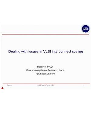 Dealing With Issues In VLSI Interconnect Scaling Video IEEE Resource Center
