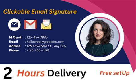 Make Clickable Html Outlook Mail And Email Signature By Obaidul Web Fiverr