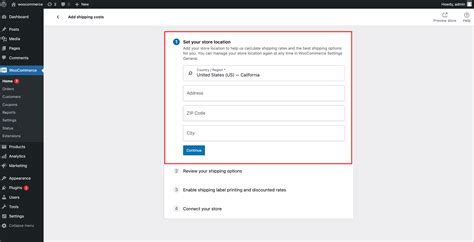 Store Location Profiler Step 1 · Issue 32585 · Woocommerce