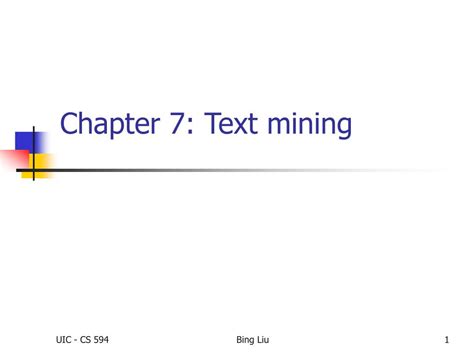 Ppt Chapter 7 Text Mining Powerpoint Presentation Free Download Id522378